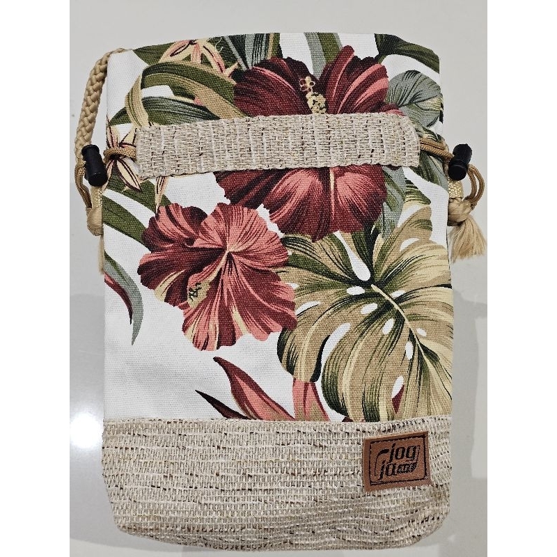 Handmade Drawstring Hemp-String Woven Sling Bag / Yogyakarta Souvenir ...