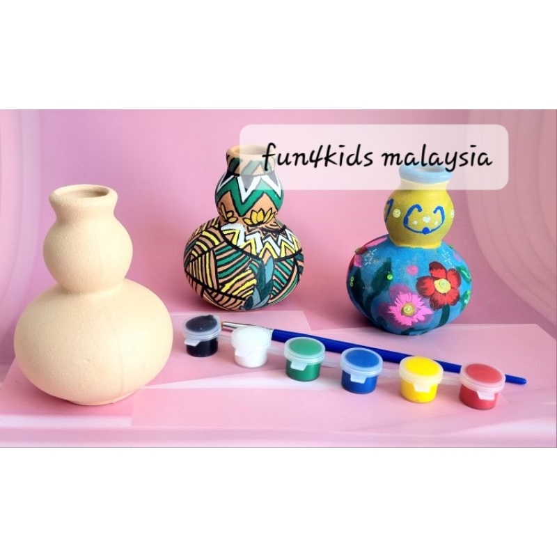 DIY Ceramic Painting Kit | Kraft Tangan Labu Sayong | Shopee Malaysia