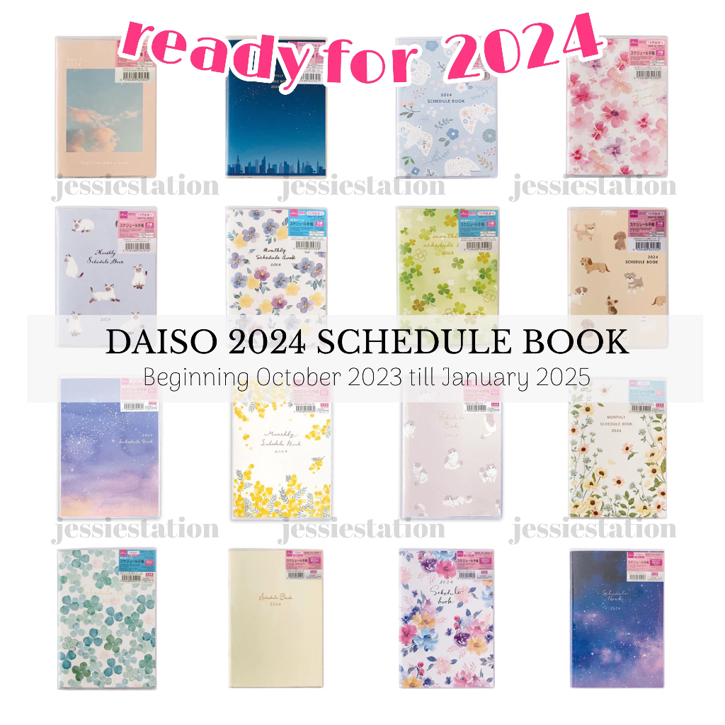 DAISO Planner / Monthly Schedule Book 2024 2023 / Size A5, B6, A6 ...