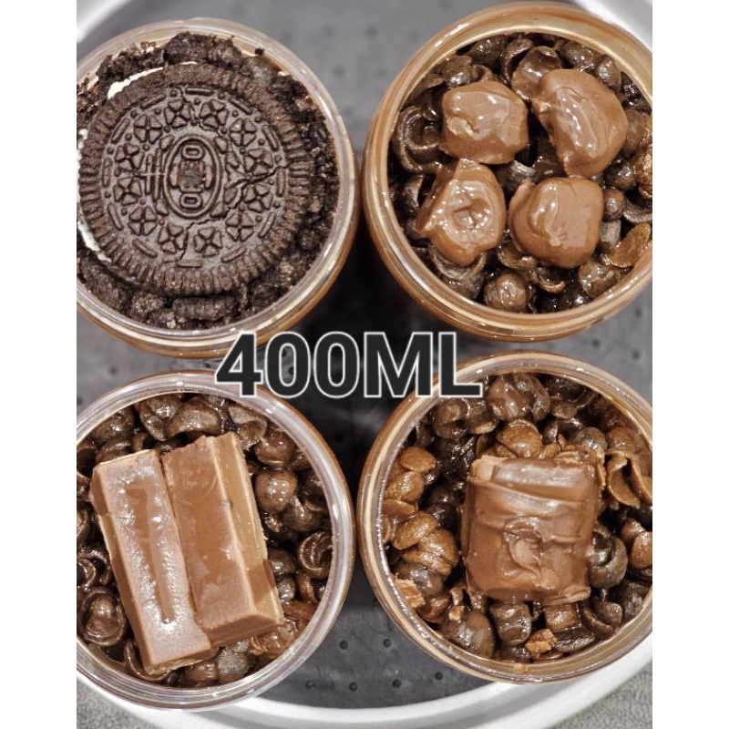 CHOCOJAR COMBO 4 BALANG 400ML TOPPING KINDER BUENO, KITKAT, OREO & MILO ...