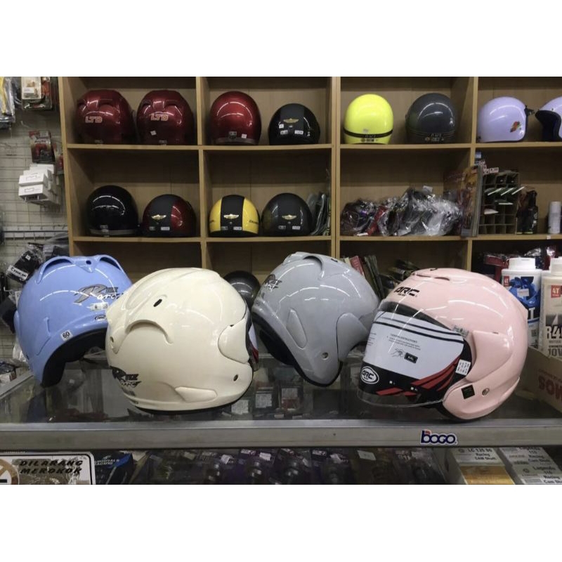 Helmet arc ritz pastel open face | Shopee Malaysia