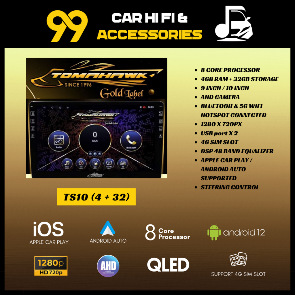 TOMAHAWK TS10 ANDROID PLAYER (4+32) | Shopee Malaysia
