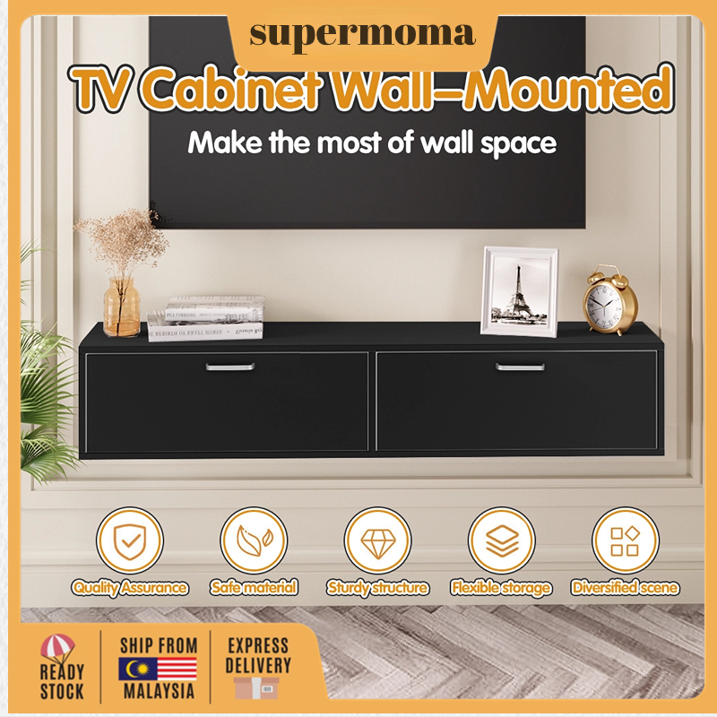 4 Feets Wall Mounted TV Cabinet TV Console Wall TV Cabinet TV Rack ...