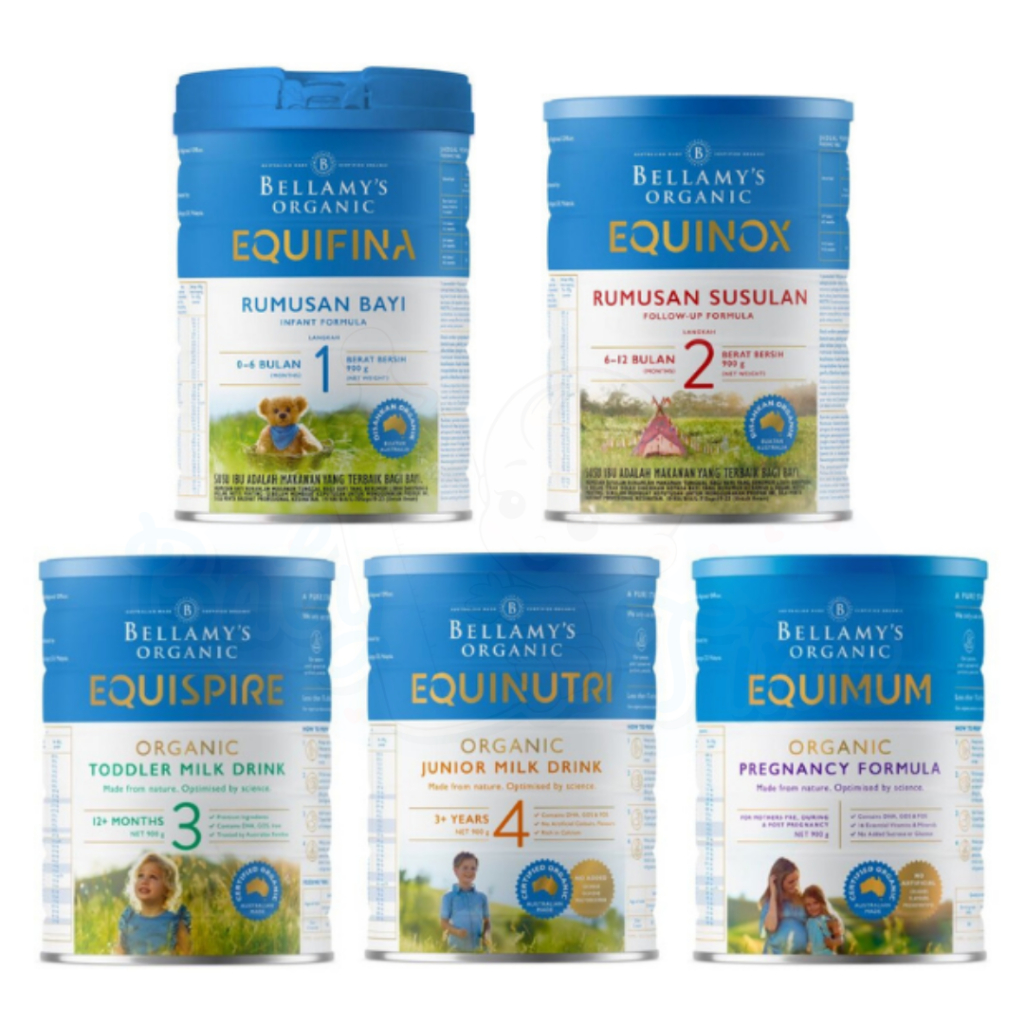 Bellamy's Organic Formula Milk Step 1/2/3/4 Junior Milk Powder 900g ...