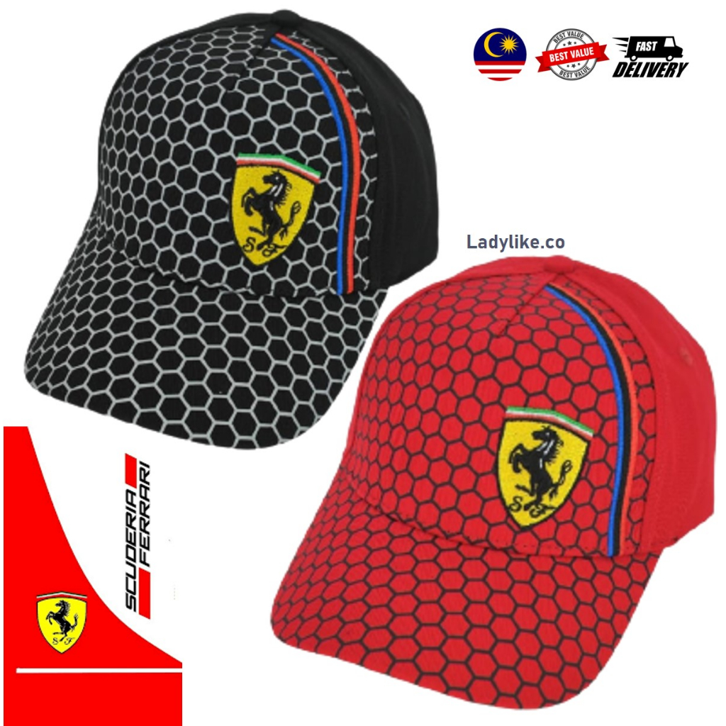 Outdoor Baseball Cap Sport Car Golf Cap Ferrari Racing Car Hat Sukan ...