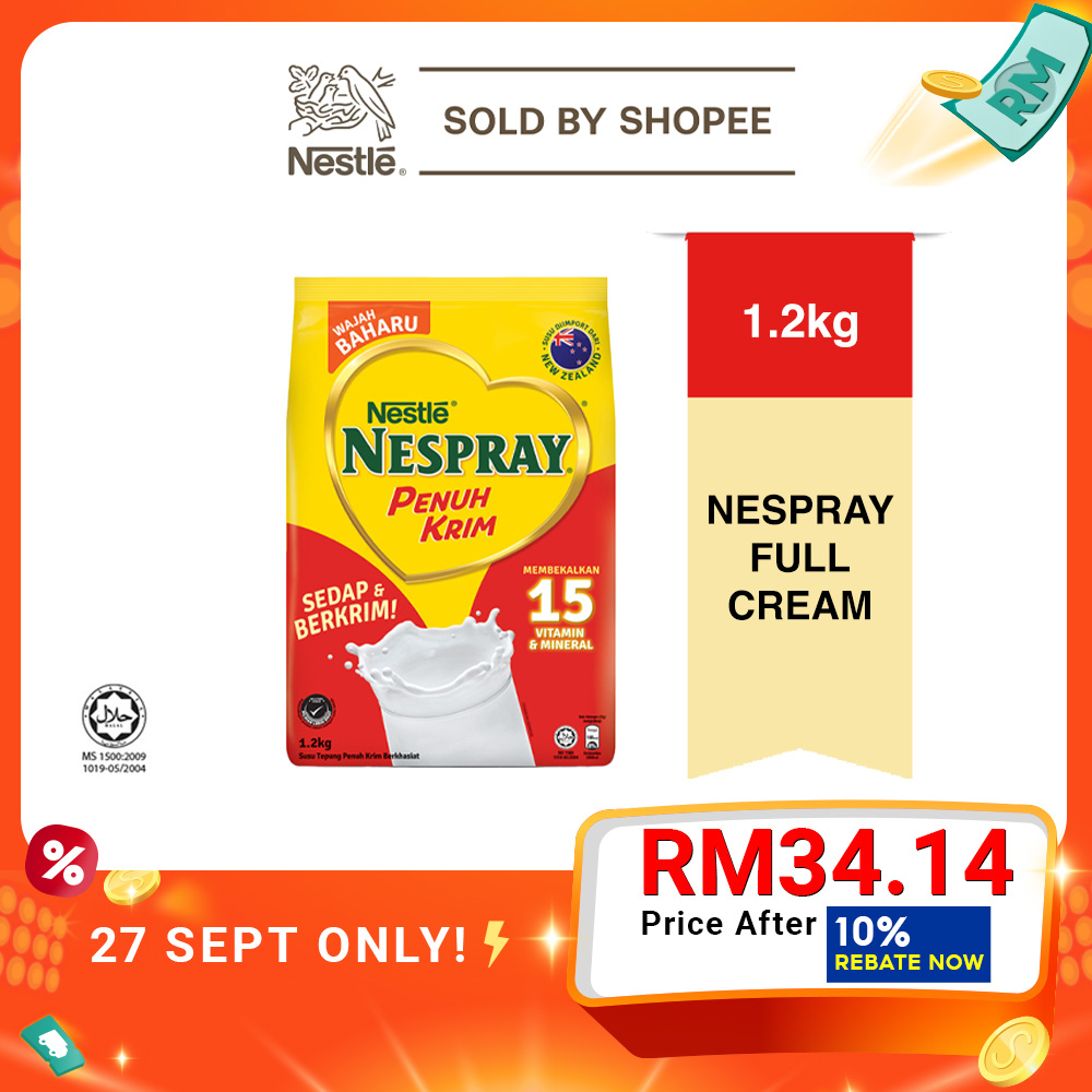 NESTLE NESPRAY Full Cream Milk Powder (1.2kg) | Shopee Malaysia