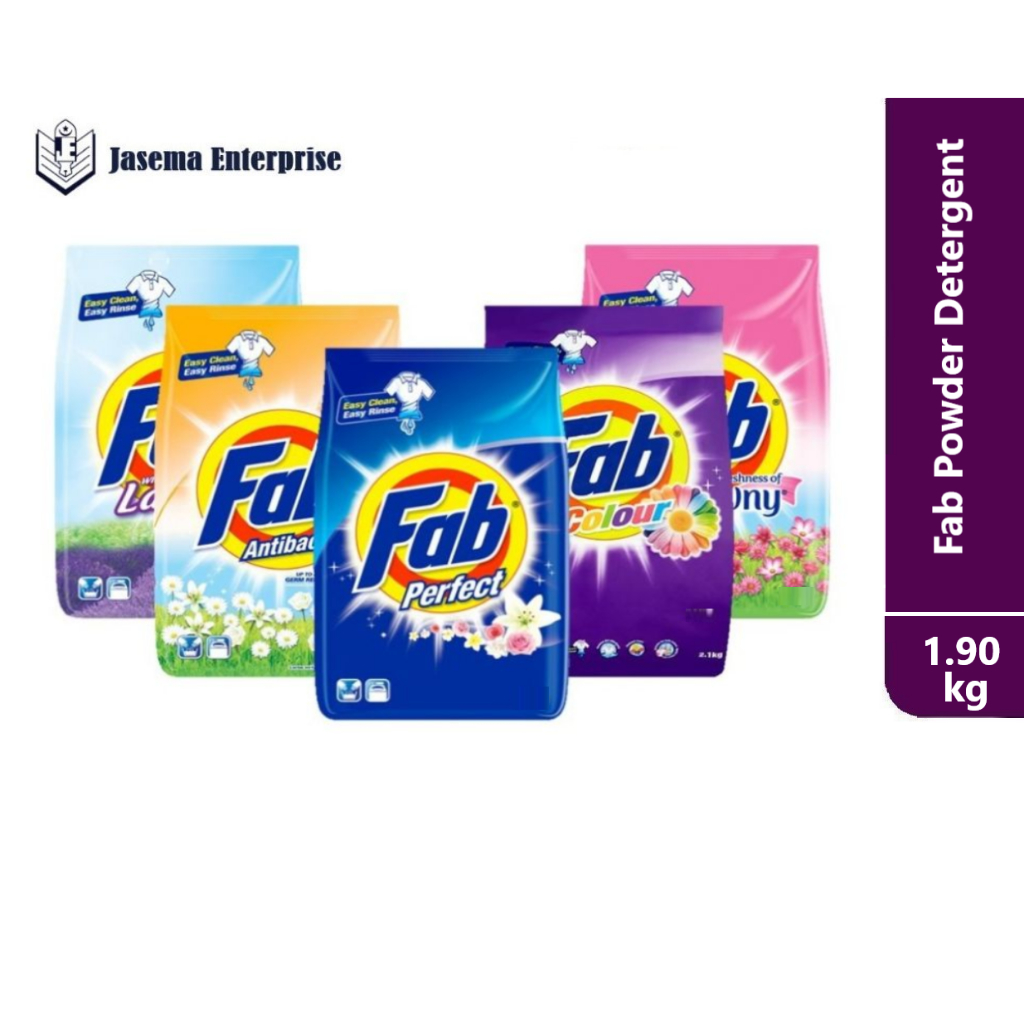 Fab Powder Detergent 1.kg Lavender | Perfect | Downy | Colour Care ...