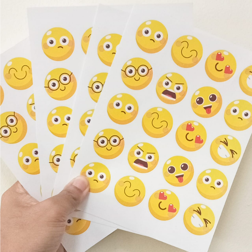 Sticker EMOJI tampal di buku | Shopee Malaysia