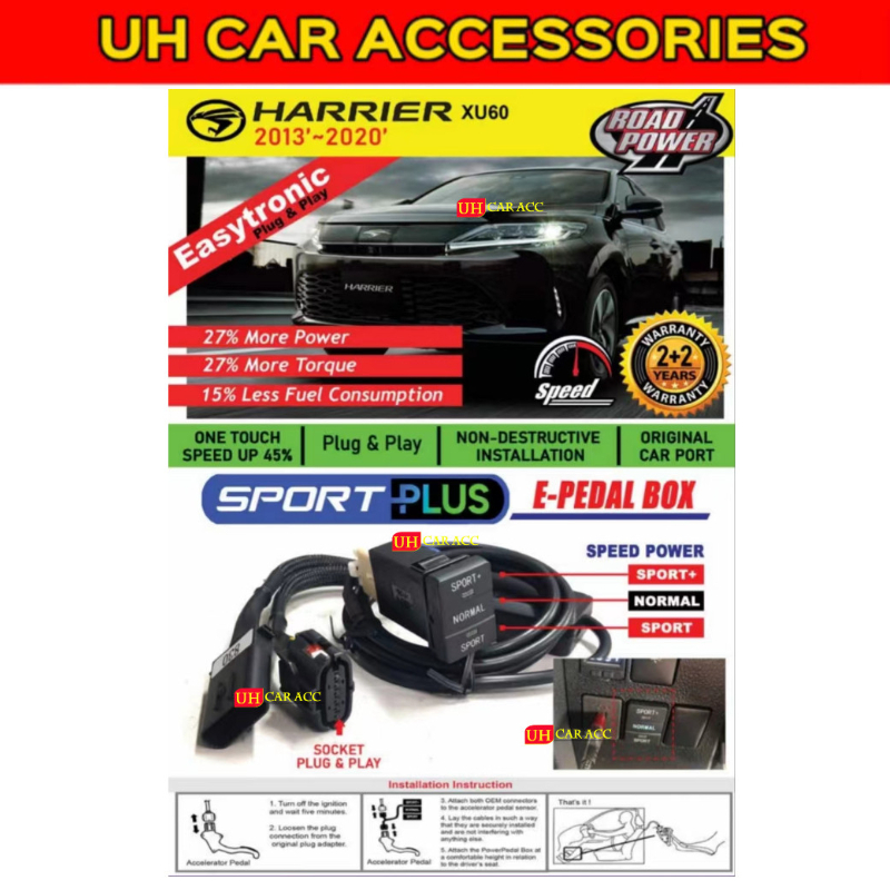 TOYOTA HARRIER XU60 2013-2020 EASYCAR POWER BOOST THROTTLE CONTROLLER ...