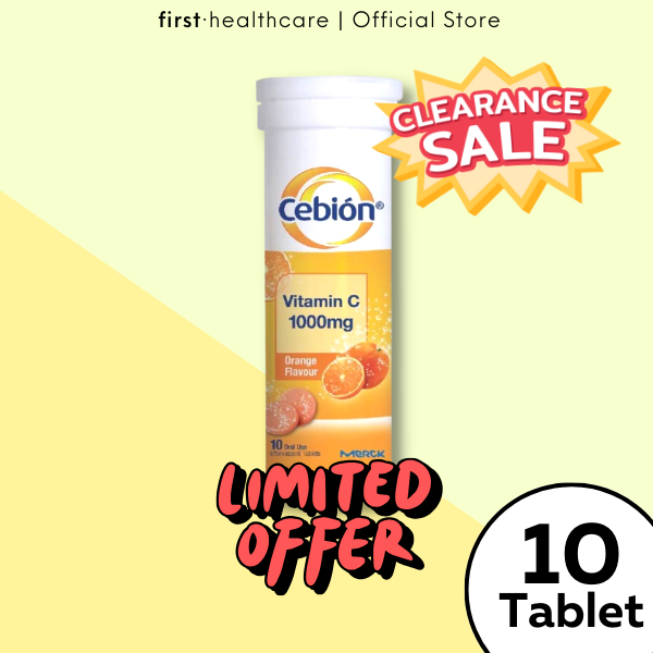 [CLEARANCE!] Cebion Vitamin C Effervescent Tablet 1000mg Immunity ...