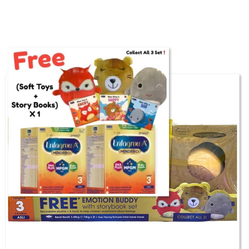 ( Free Emotion Buddy ) Enfagrow A+ Step 3 x 3.48kg Milk Formula Powder ...
