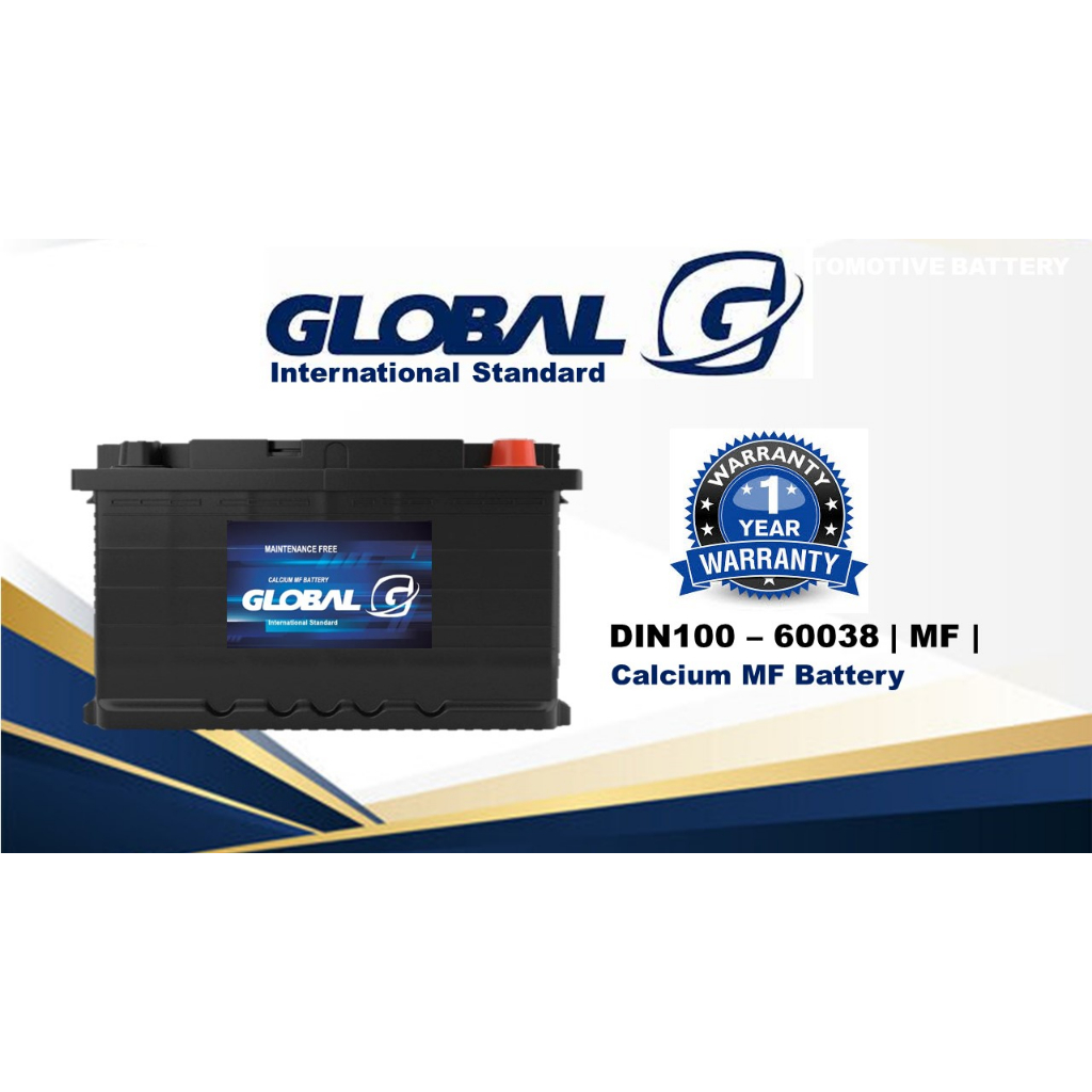 BATERI KERETA DIN100 60038 GLOBAL MF BATTERY For Mercedes W208,W211 ...