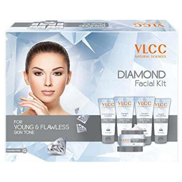 VLCC DIAMOND PROMO FACIAL KIT SALON SERIES FOR BRIGHT AND RADIANT COMPLEXION 6IN1 | Shopee Malaysia