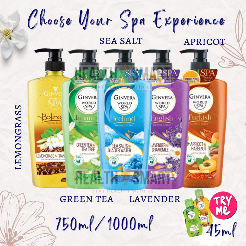 Ginvera World Spa Shower Scrub 750ml / Extra 33% Ginvera World Spa ...