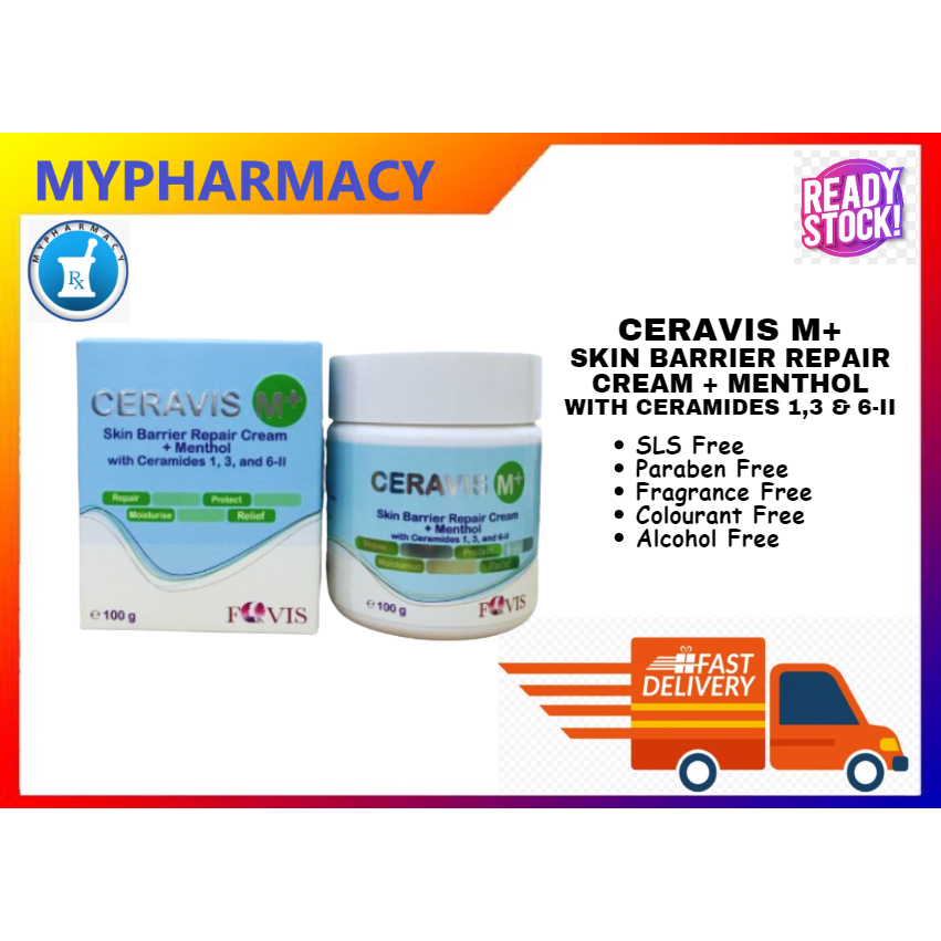 CERAVIS M+ SKIN BARRIER REPAIR CREAM + MENTHOL WITH CERAMIDES 1, 3 & 6 ...