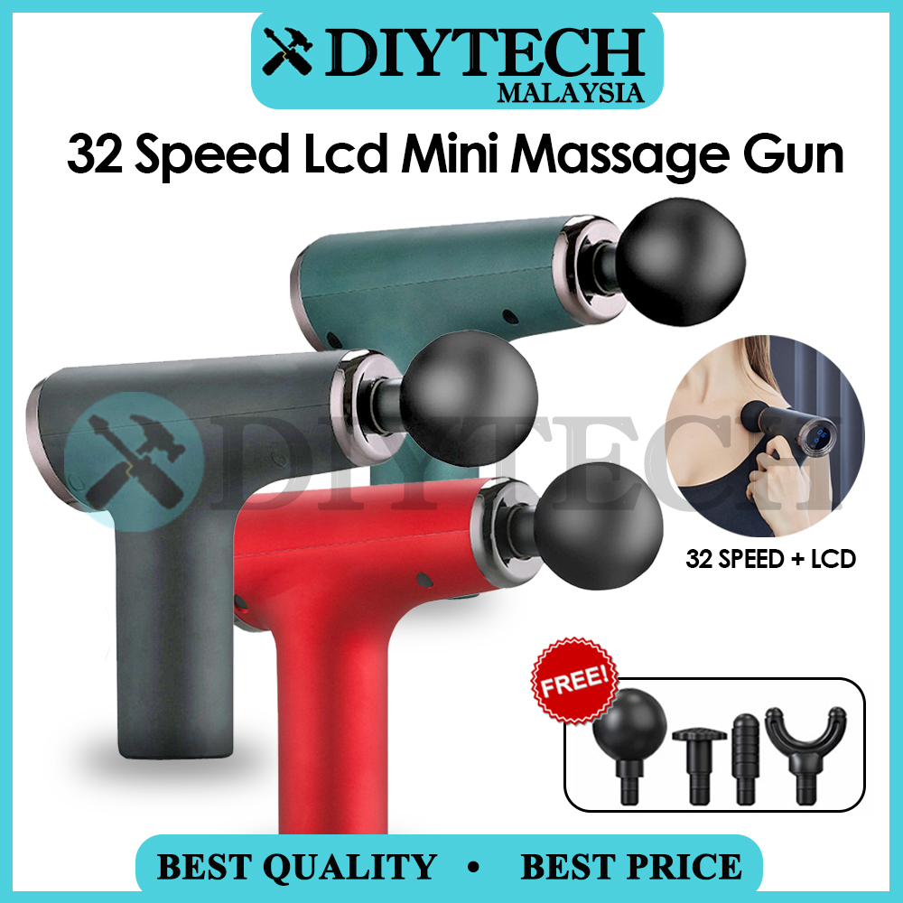 DIYTECH 32 Speed Mini Muscle Massage Gun Compact Portable Muscle ...