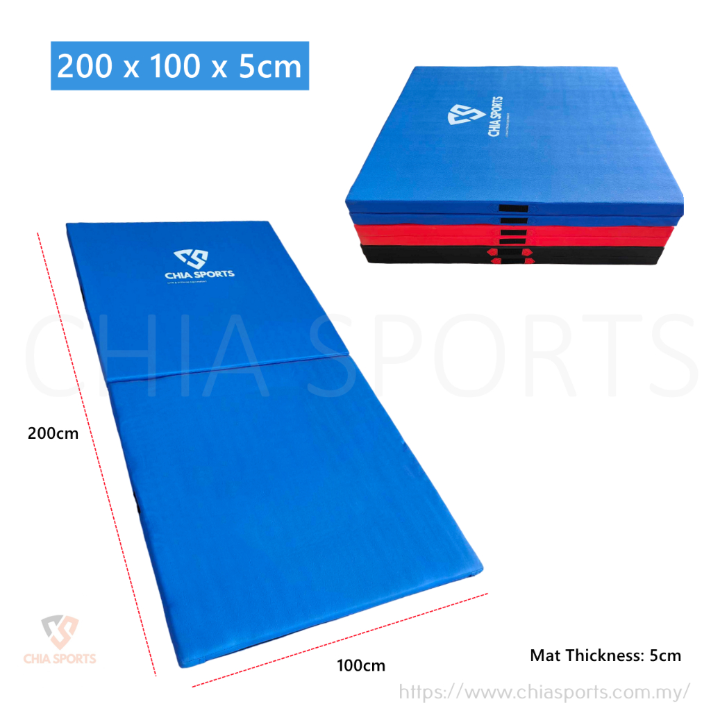 200x100x5cm Folding Gymnastics Carpet Mat Exercise Mats Aerobics ...