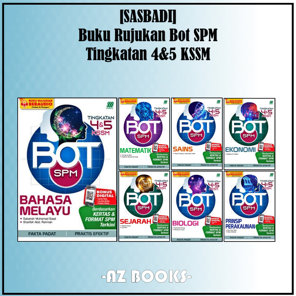 [AZ] SASBADI - Buku Rujukan BOT SPM Tingkatan 4&5 KSSM Edisi 2024 ...