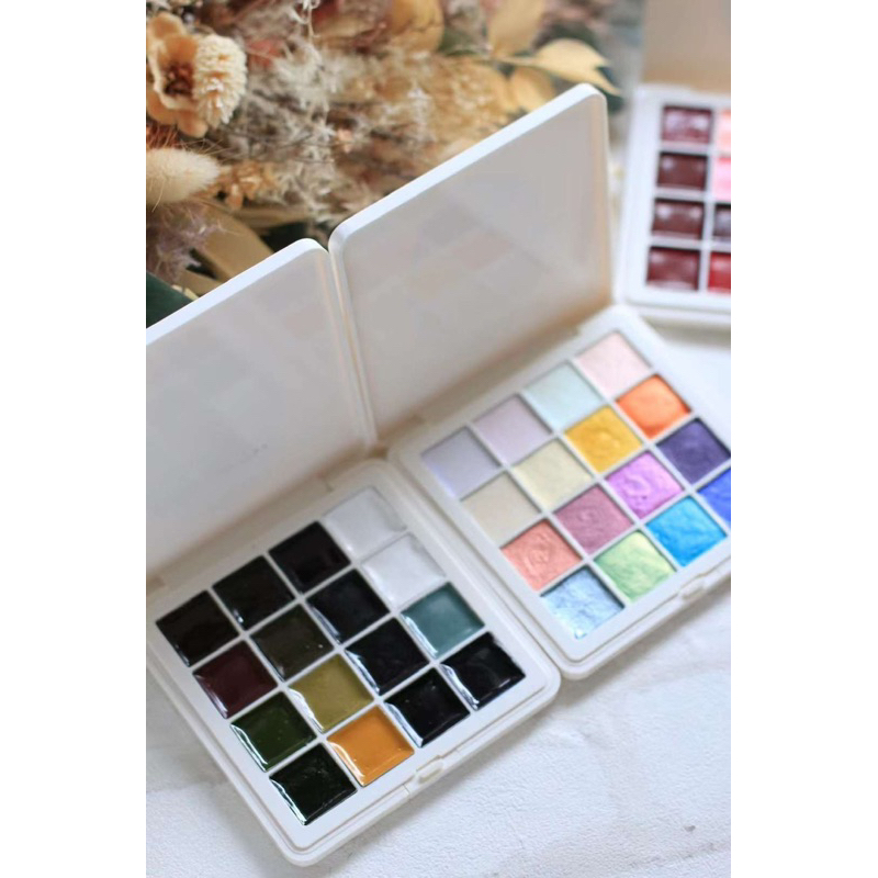日本MAKI老师美甲水彩颜料64色 精选日式水彩高饱和水彩无废色！JAPAN MAKI teacher water colors ...