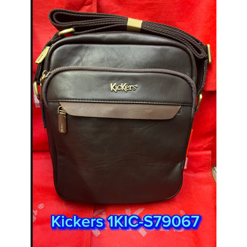 Kickers Leather Waist Pouch Bag 100% Original 1KIC-S79067 👉🏻Warna Brown ...