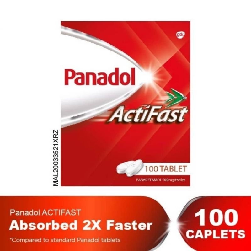 Panadol Actifast For Fast Pain Relief (100's) | Shopee Malaysia