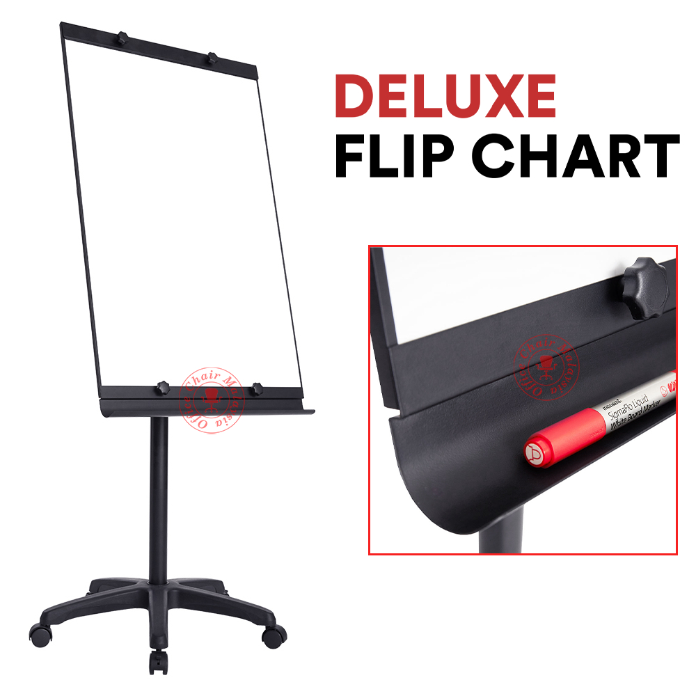 Deluxe Flip Chart / Magnetic Seminar Board / Discussion Whiteboard ...
