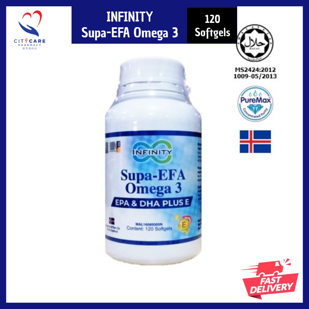 [EXP 06/2026] Infinity Supa-EFA Omega 3 (120 softgels) | Shopee Malaysia
