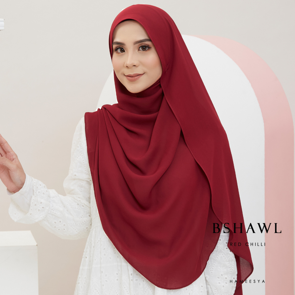 Purdah Sahaja Purdah Chiffon matching with Bshawl & Aisyaa Purdah Dua ...