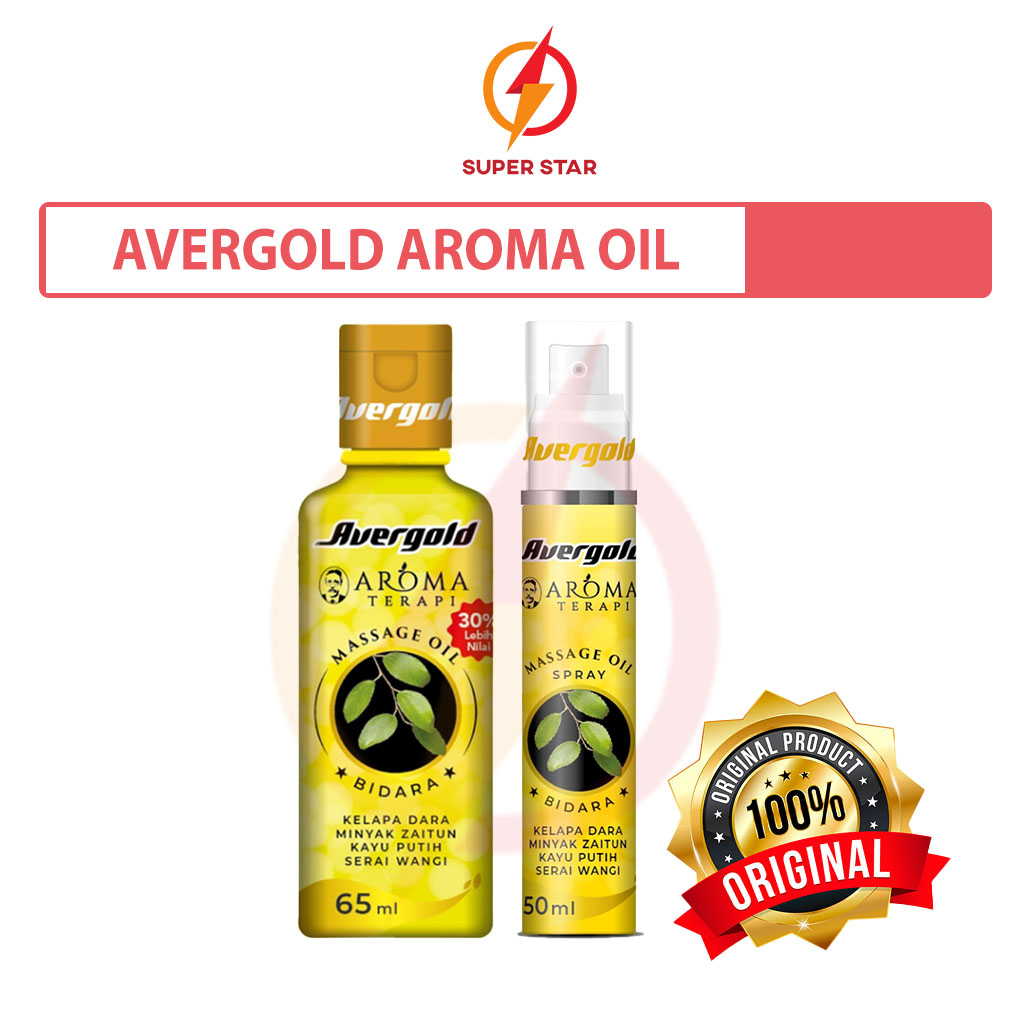 Avergold Massage Bottle By Avergold Aroma Terapi 65ml/ Spray 50ml ...