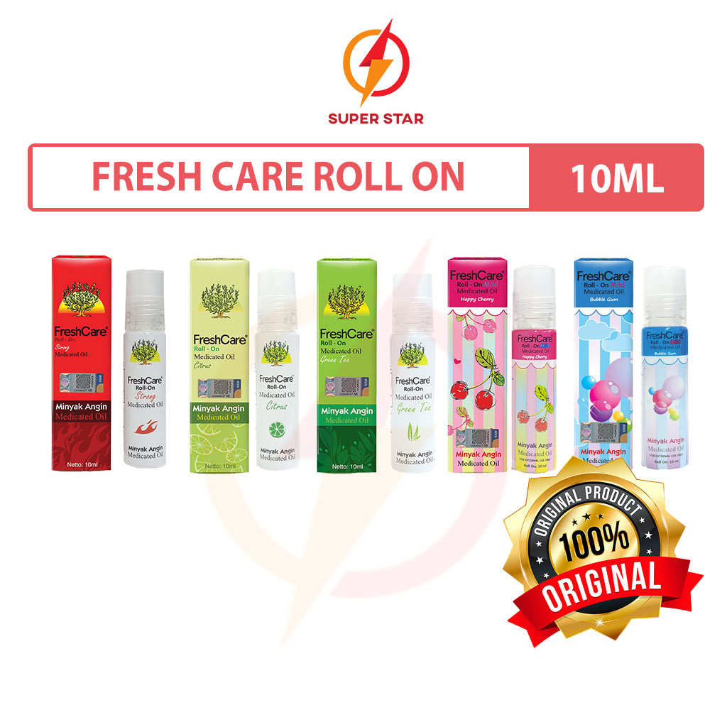 Fresh Care Roll-on Medicated Oil (Strong/Citrus/Green Tea/Happy Cherry ...