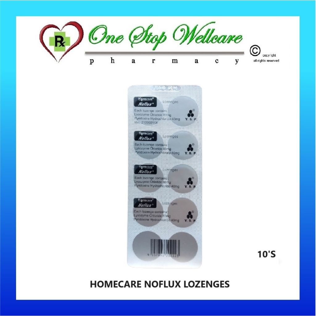 HOMECARE NOFLUX LOZENGES 10'S | Shopee Malaysia
