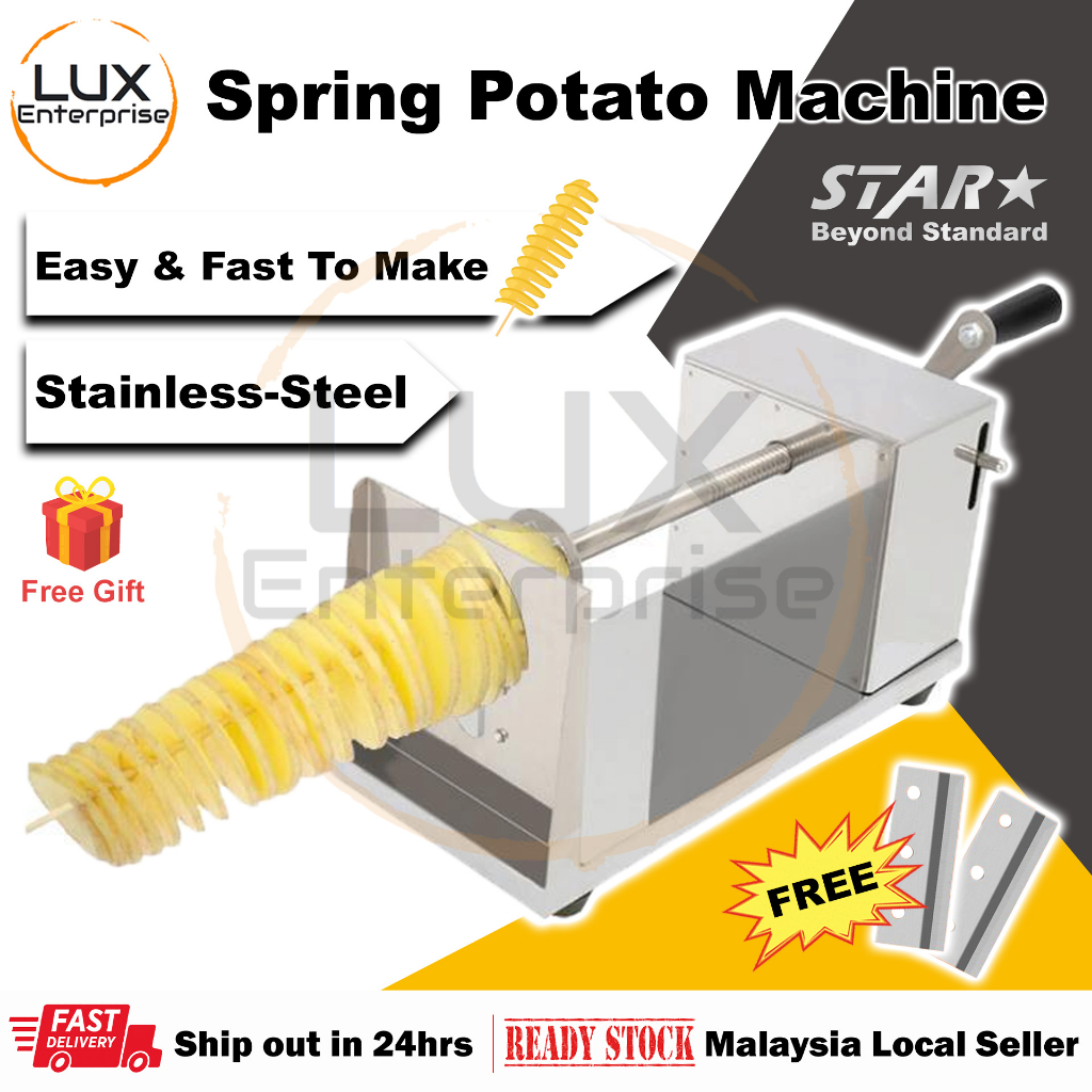 🔥𝑹𝑬𝑨𝑫𝒀 𝑺𝑻𝑶𝑪𝑲🔥𝑺𝒉𝒊𝒑 𝒊𝒏 24𝑯𝒓𝒔🔥 Stainless Steel Twisted Potato Slicer ...