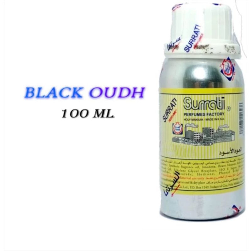 Black Oud Surrati (100 ml)Perfume Oil Oudh العود الأسود Arabic Islamic ...