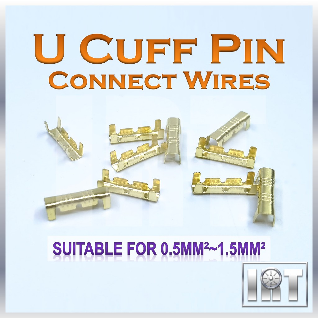U Cuff Pin Wire Connector Terminal Wiring Seal Connecting Socket ...