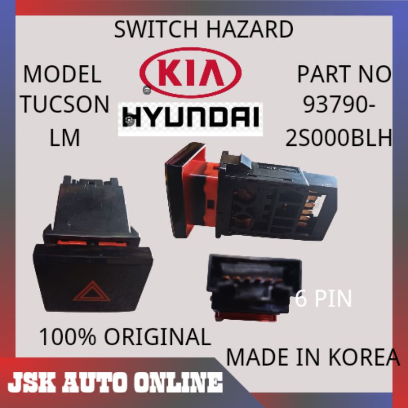 93790-2S000BLH SWITCH HAZARD HYUNDAI TUCSON LM 100% NEW ORIGINAL MADE ...