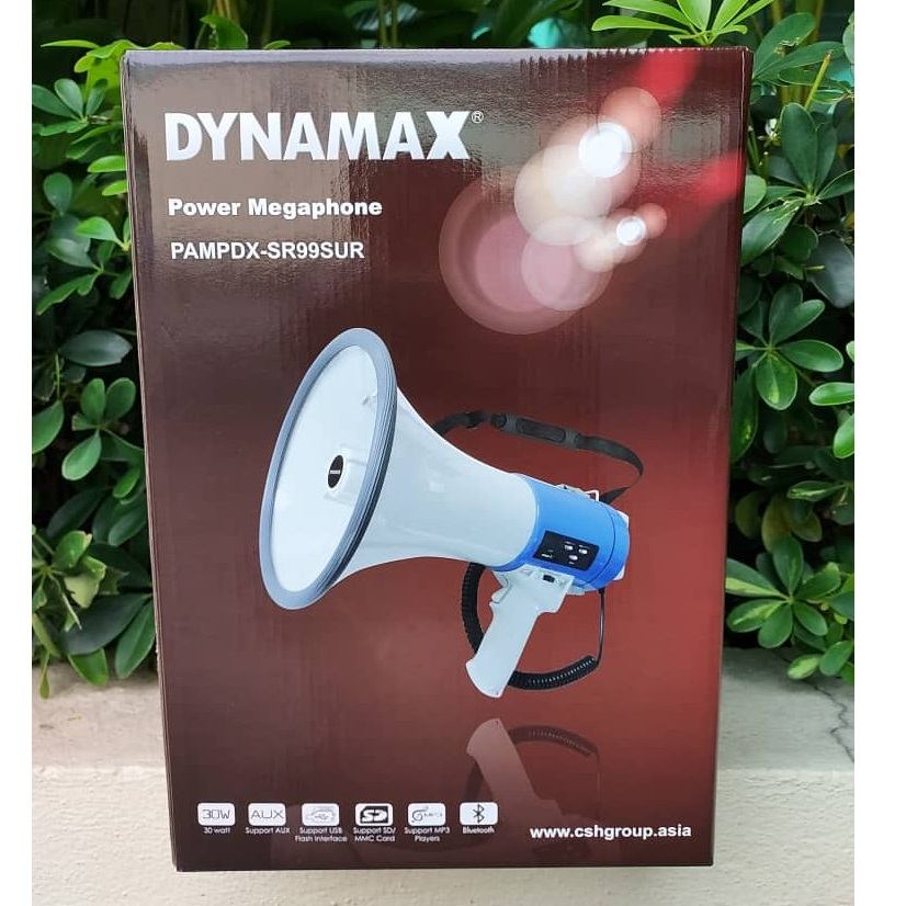 DYNAMAX/TECNIK SR88SU SR99SU Power Megaphone Loud Hailer with Siren+SD/MMC Card Slot+Coverage up ...