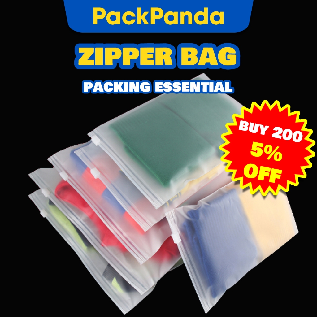 Zip Lock Plastic Bag Zipper Bag Clothes Travel Organizer Bag Ziplock ...