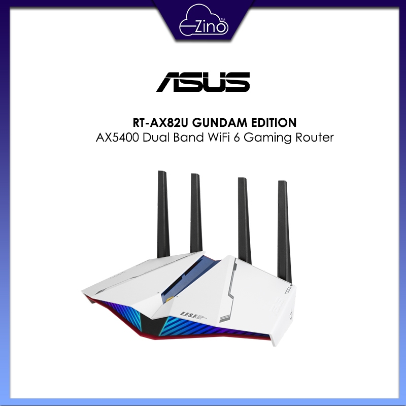 ASUS RT-AX82U GUNDAM EDITION AX5400 Dual Band WiFi 6 Gaming Router ...