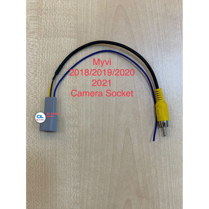 Perodua Myvi 2018/2019/2020/2021/ Reverse Camera Socket RCA Input 4pin (For Android Player ...