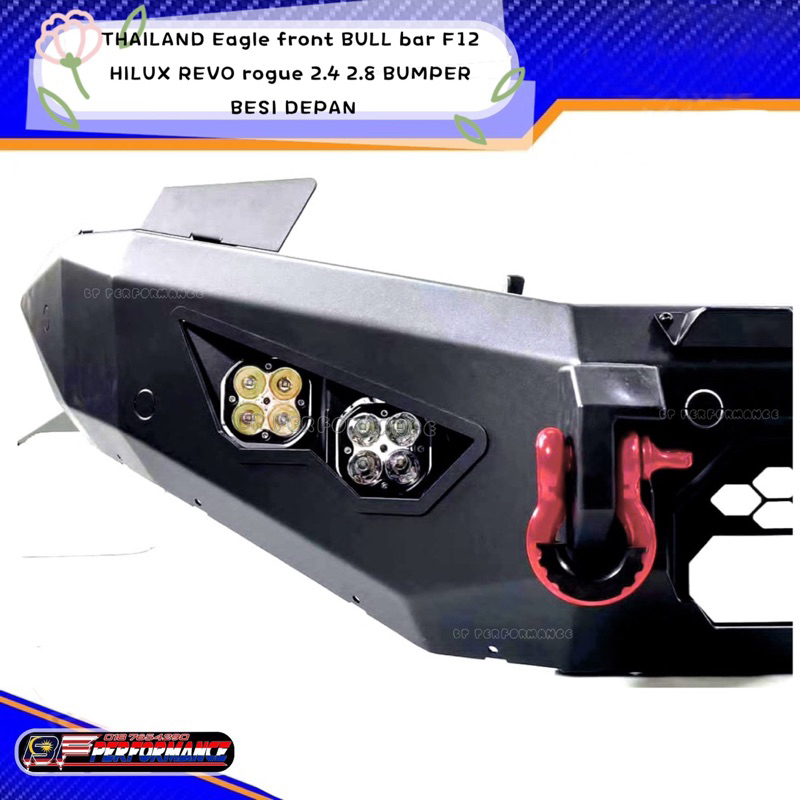 THAILAND Eagle front BULL bar F12 HILUX REVO rogue 2.4 2.8 BUMPER BESI ...