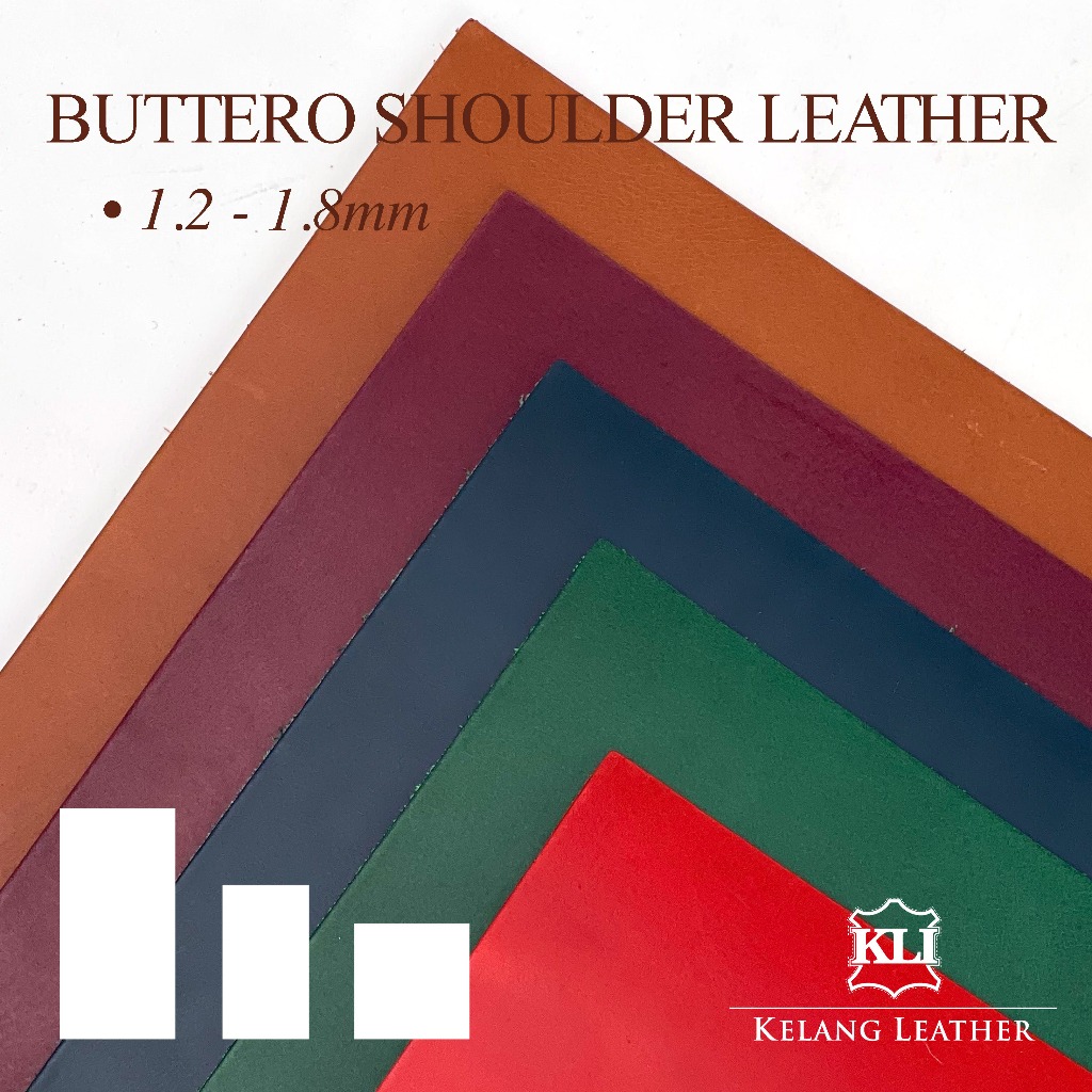 LEATHER PANELS Buttero Shoulder 6x12" Genuine Italian Cow Veg Tan ...