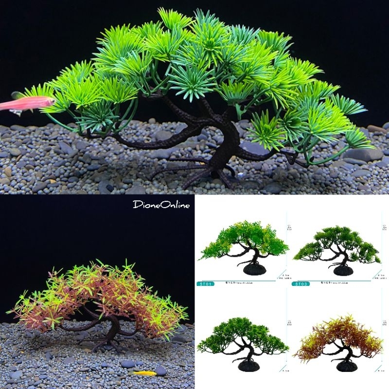 *NEW* Aquarium Decoration Tree Fish Tank Artificial Plant Landscaping ...