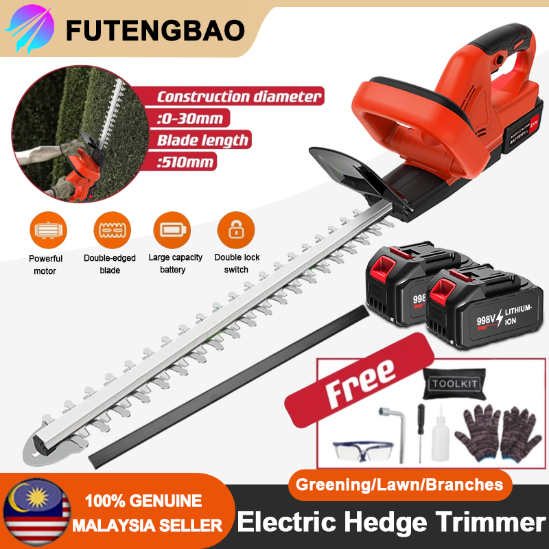 Cordless Hedge Trimmer Electric Hedge Trimmer Battery Pruner Trimmer ...