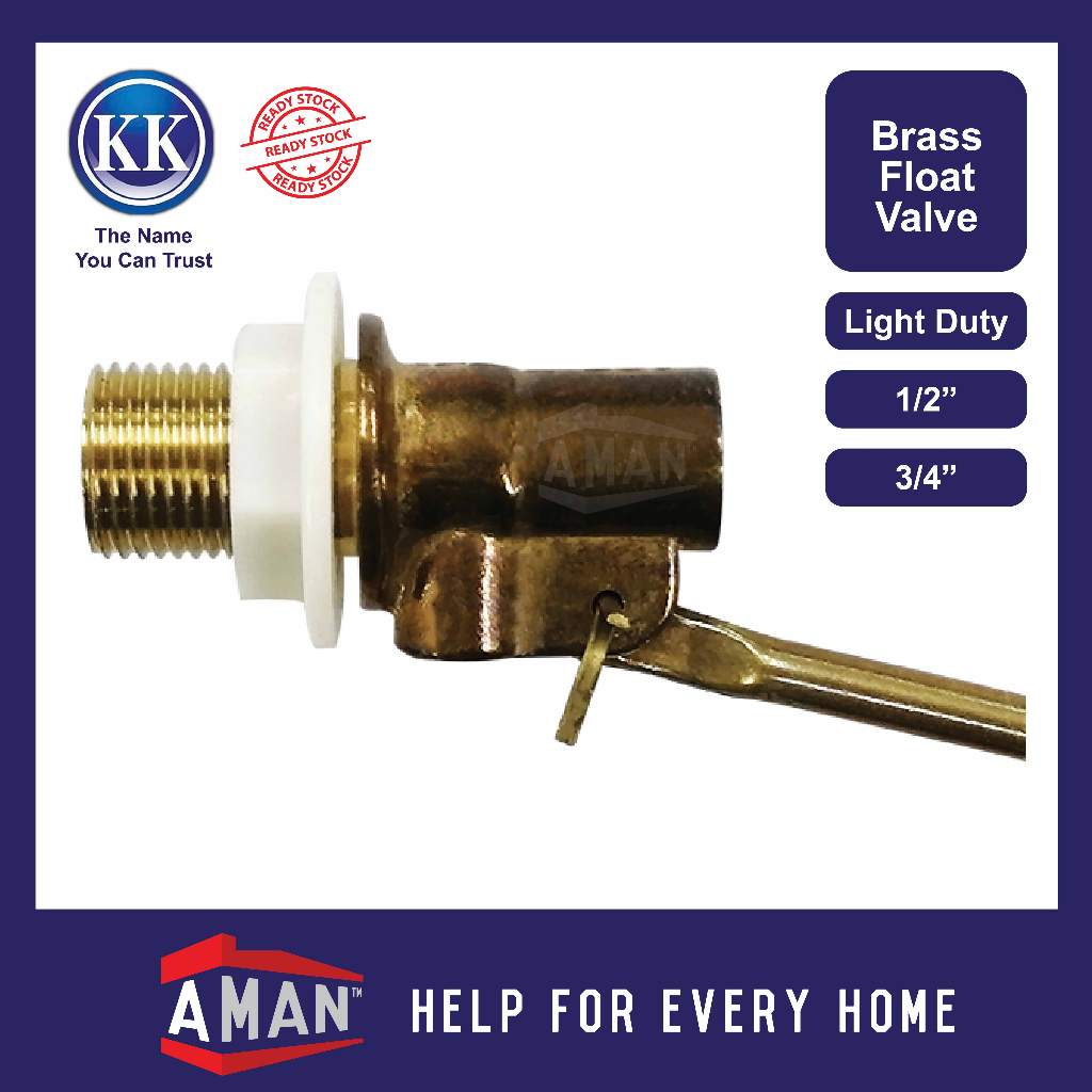 KK BRAND Full Brass Float Valve Water Tank Valve Bathroom Hardware ...