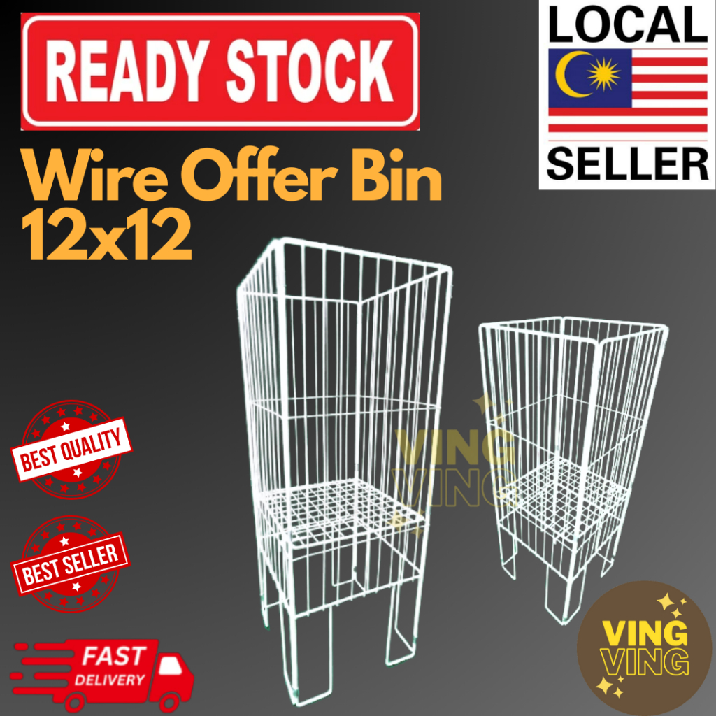 Dump Bin / Wire Offer Bin / Display Storage Bin / Multipurpose Bin (12 ...