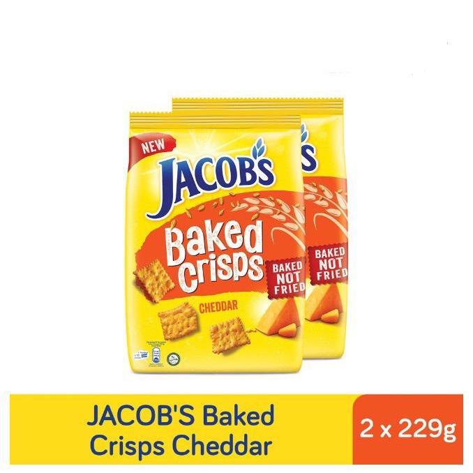 Jacob's Baked Crisps Cheddar (229g x 2) | Shopee Malaysia