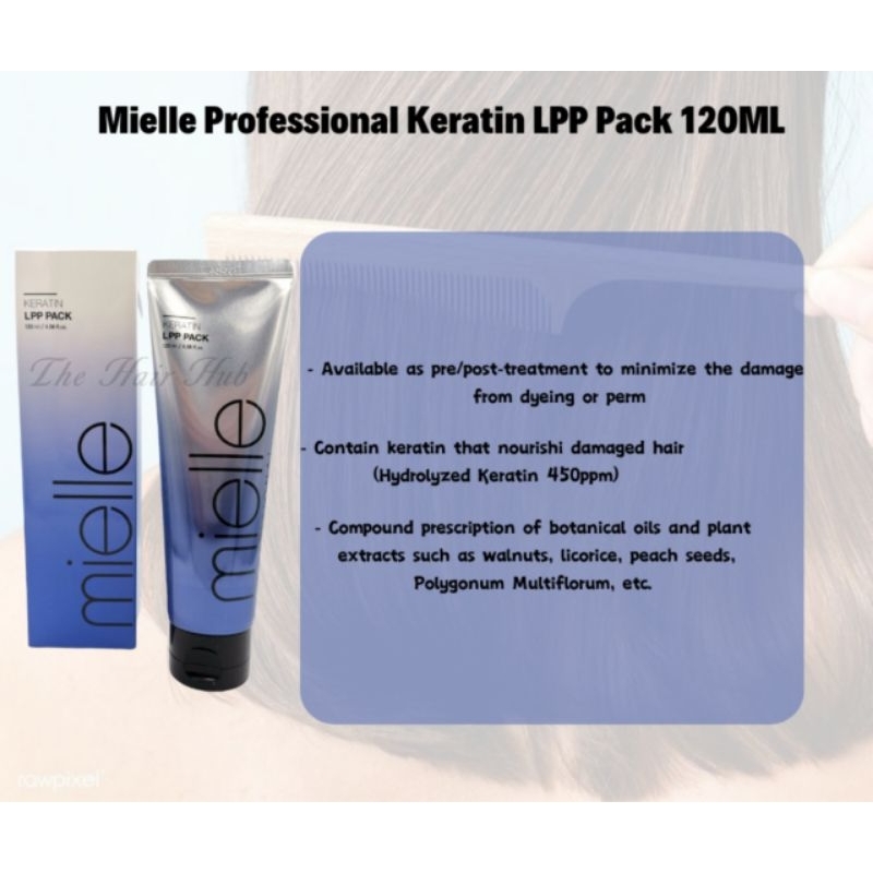 Mielle Professional Keratin LPP Pack (Hair Mask) 120ml | Shopee Malaysia