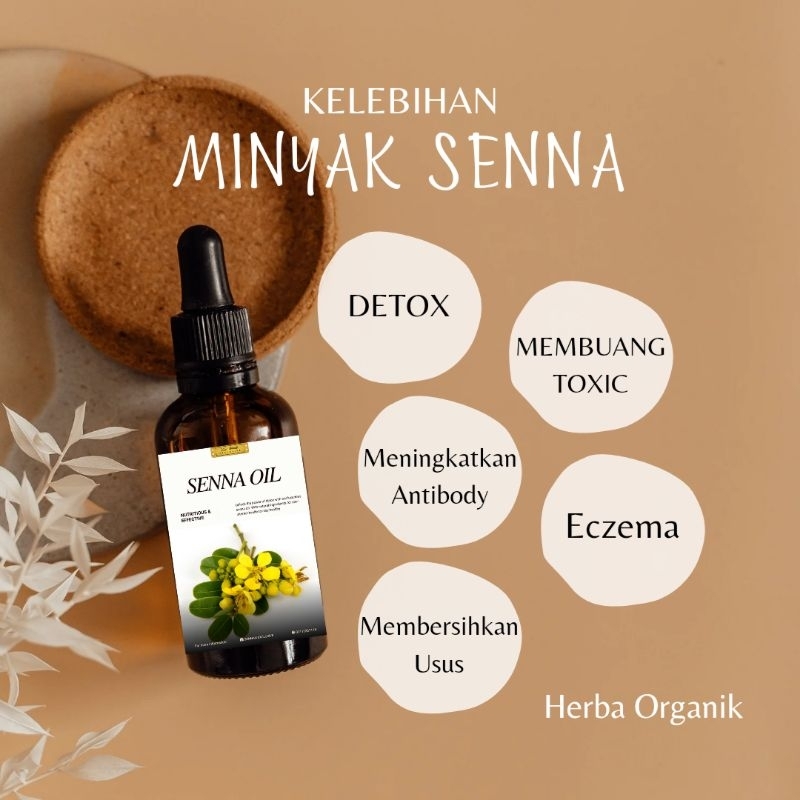 Senna Oil Suppliment Organic ( HALAL ) | Shopee Malaysia