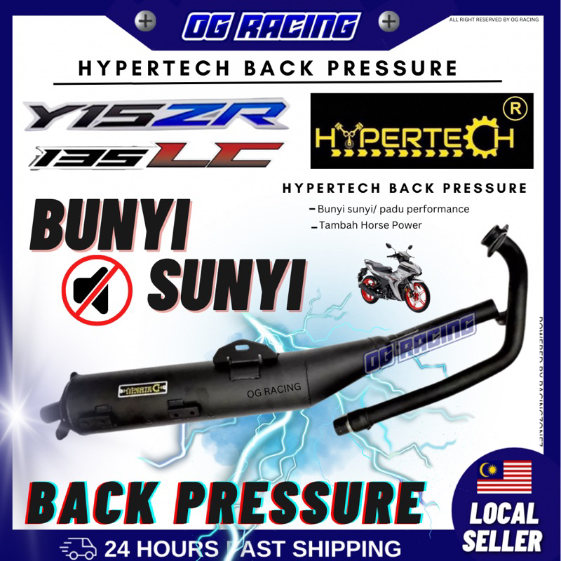 “BUNYI SUNYI” HYPERTECH ULTIMATE BACK PRESSURE EXHAUST/ Y15 Y16 LC135 ...