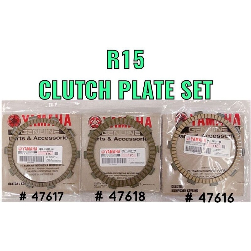 YAMAHA R15 CLUTCH PLATE SET BK6-E6321-00(#47616) /BK6-E6331-00(#47617 ...